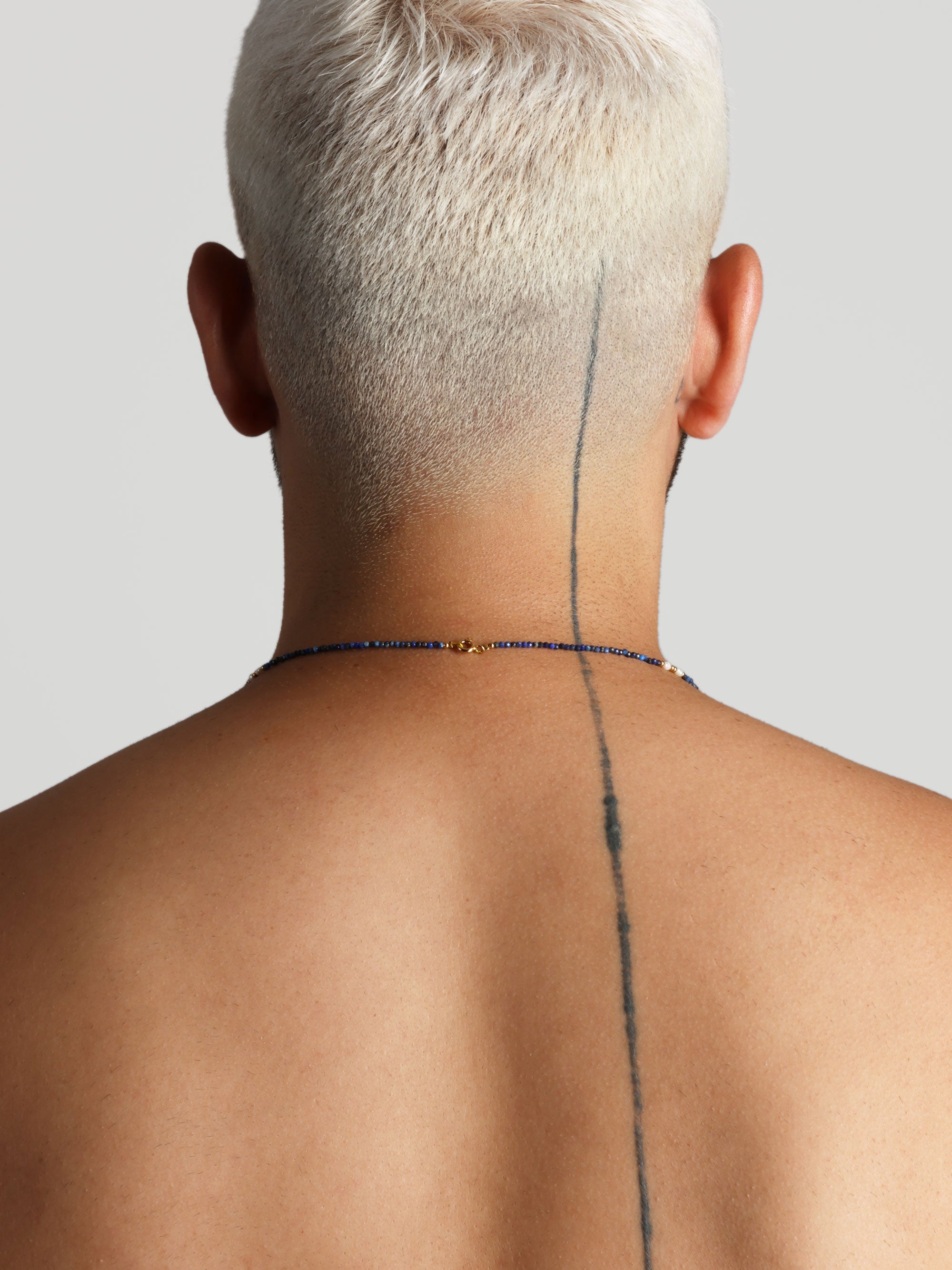 Mykonos Beaded Necklace, Lapis. – Sentient Jewelry