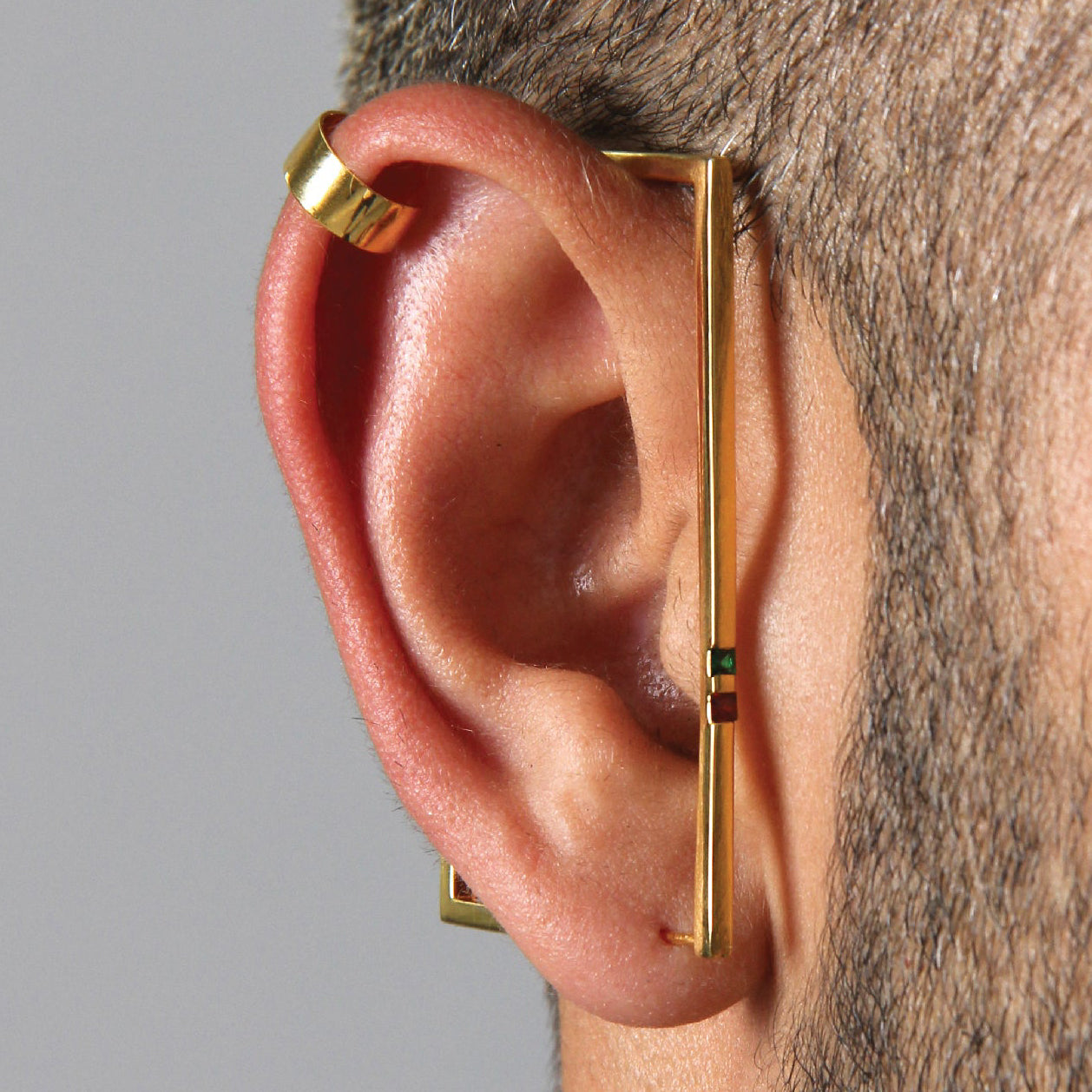 Monolith Ear Frame, Gold Vermeil. – Sentient Jewelry