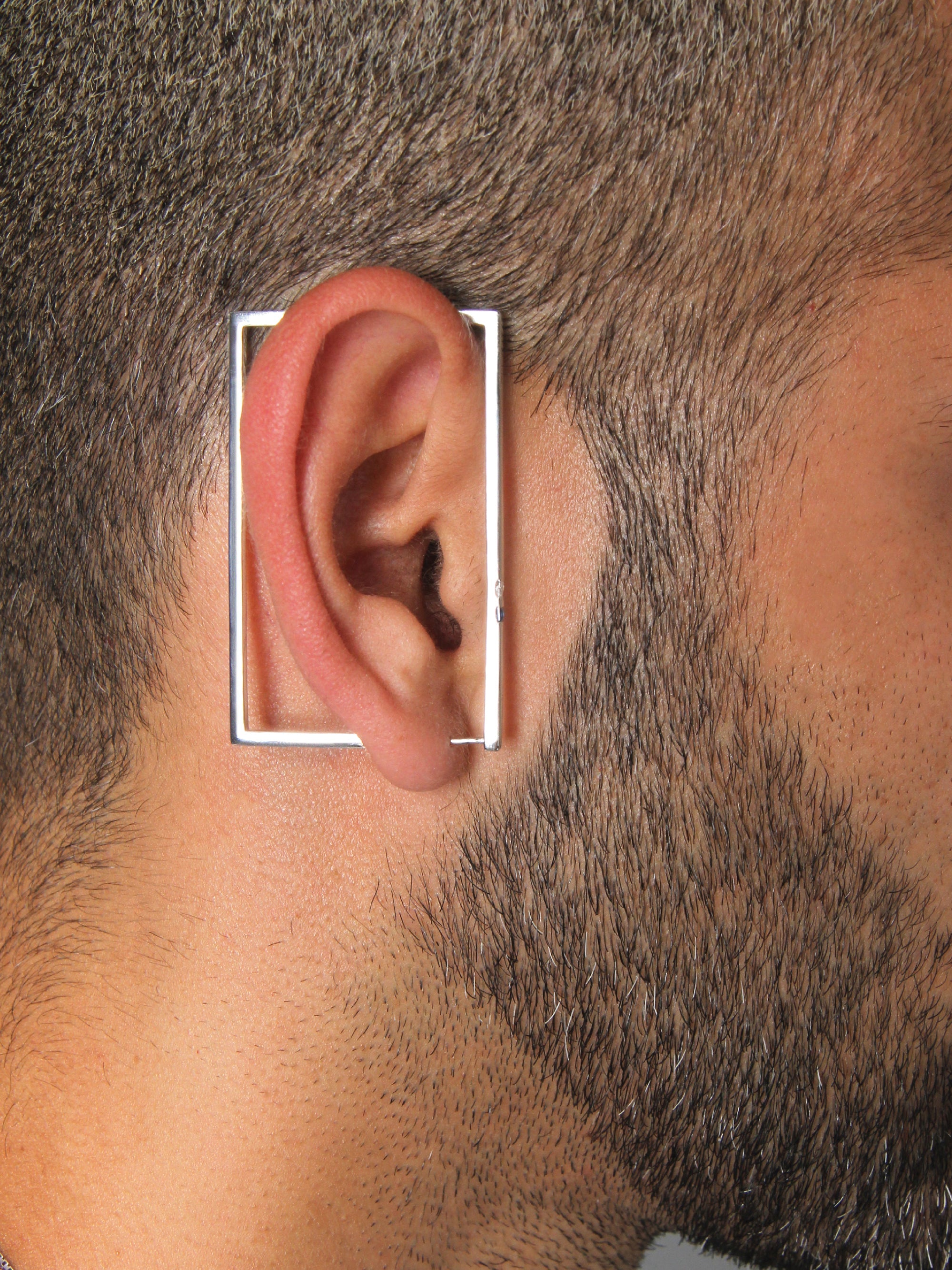 Monolith Ear Frame, Sterling Silver. – Sentient Jewelry