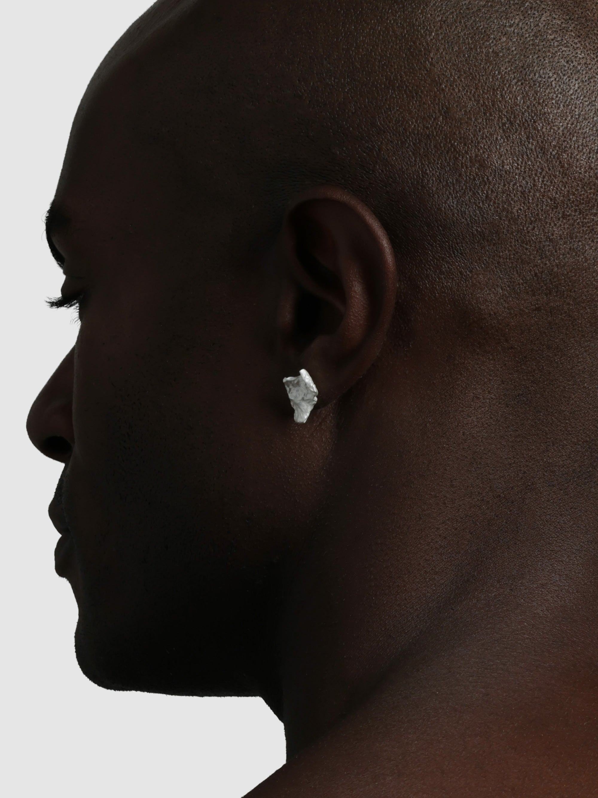 Foil Ear Studs, Sterling Silver. – Sentient Jewelry